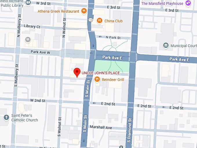 16. uncle john’s place map