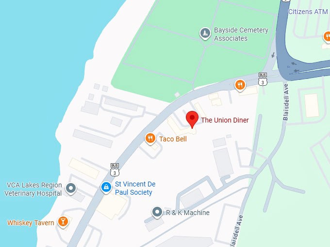 16. union diner map