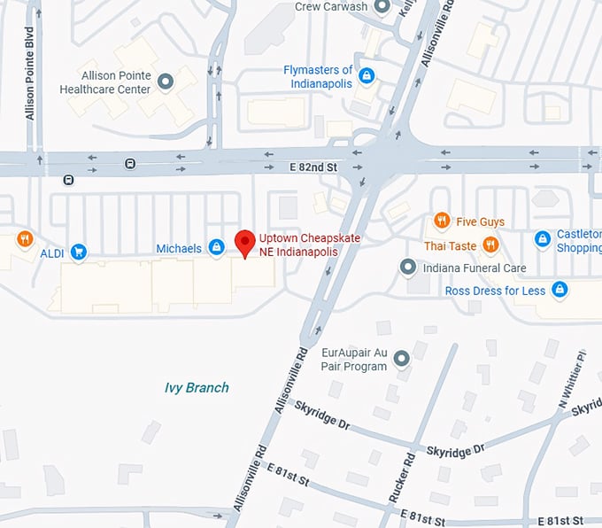 16. uptown cheapskate ne indianapolis map