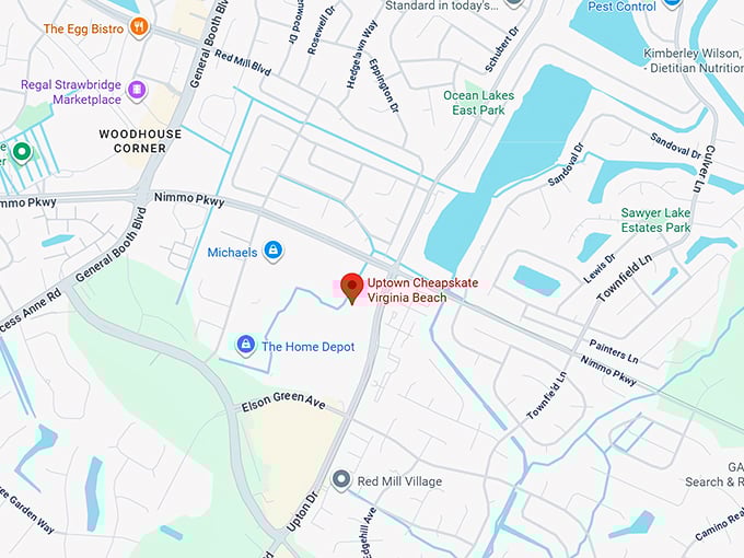 16. uptown cheapskate virginia beach map
