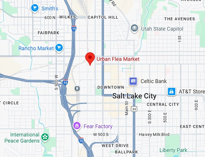 16. urban flea market map