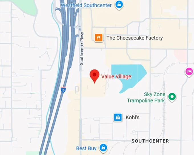16. value village map