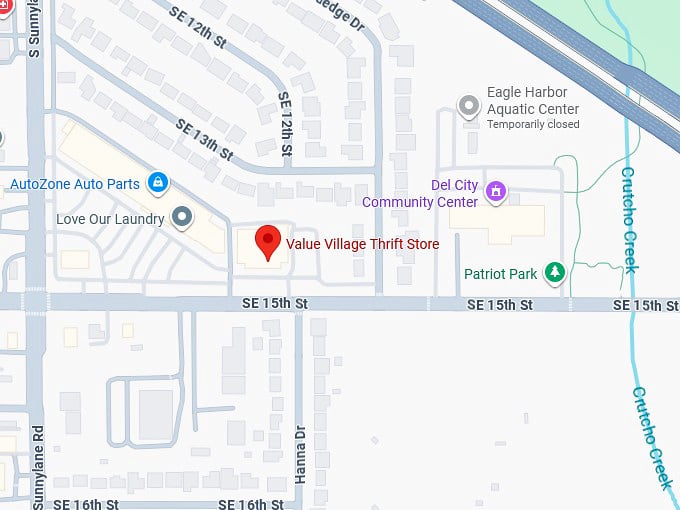 16. value village thrift store map