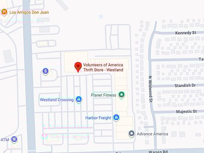 16. volunteers of america thrift store westland map