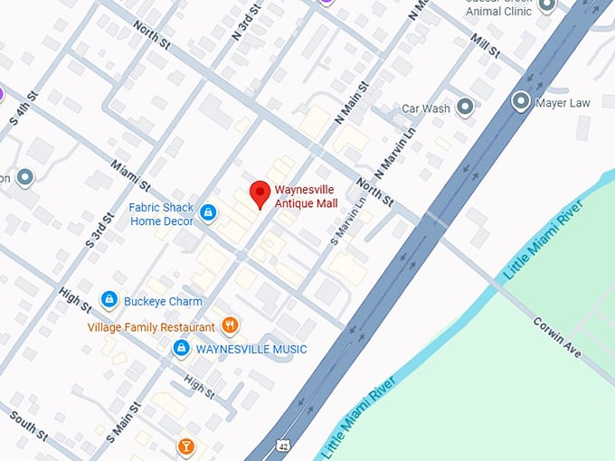 16. waynesville antique mall map