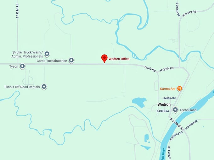 16. wedron office map