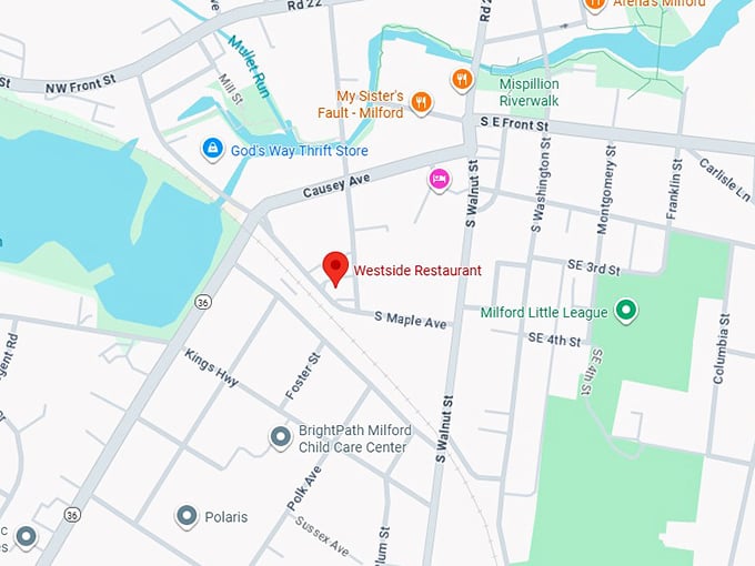 16. westside restaurant map