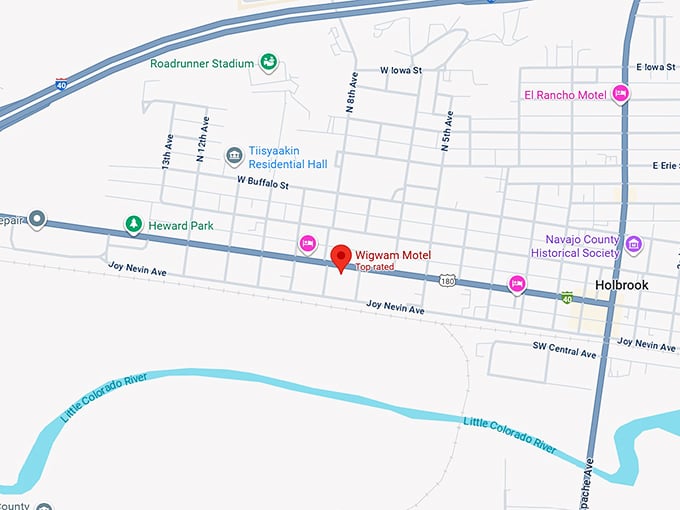 16. wigwam motel map