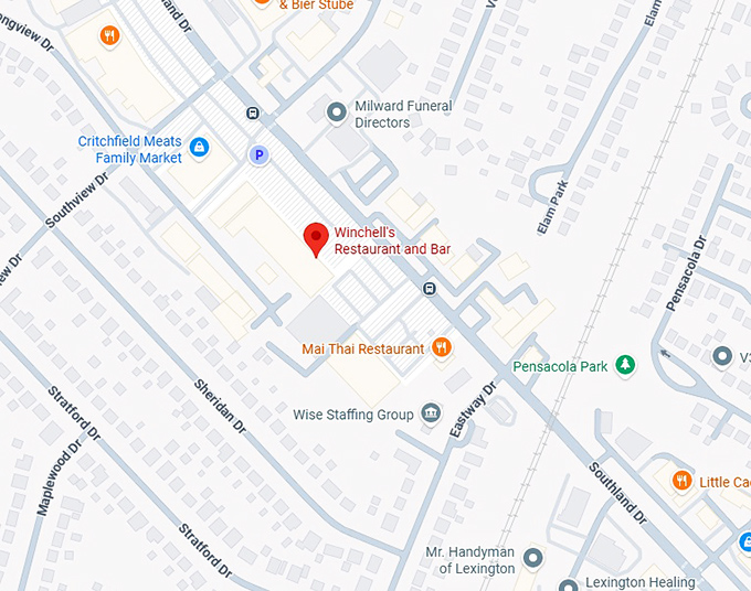 16. winchell's restaurant and bar map