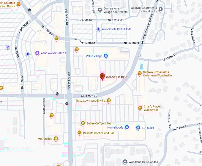 16. woodinville cafe map