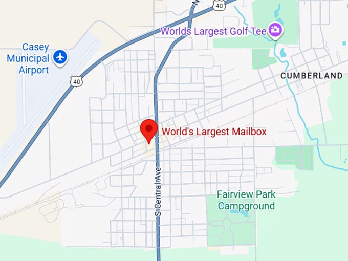 16. world’s largest mailbox map