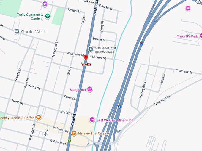 16. yreka ca map