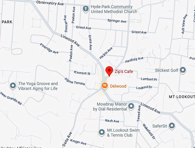 16. zip's cafe map