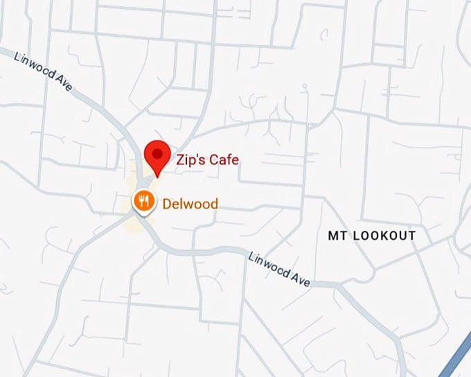 16. zip's cafe map