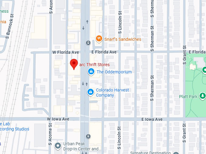 16. arc thrift store (1515 s broadway) map