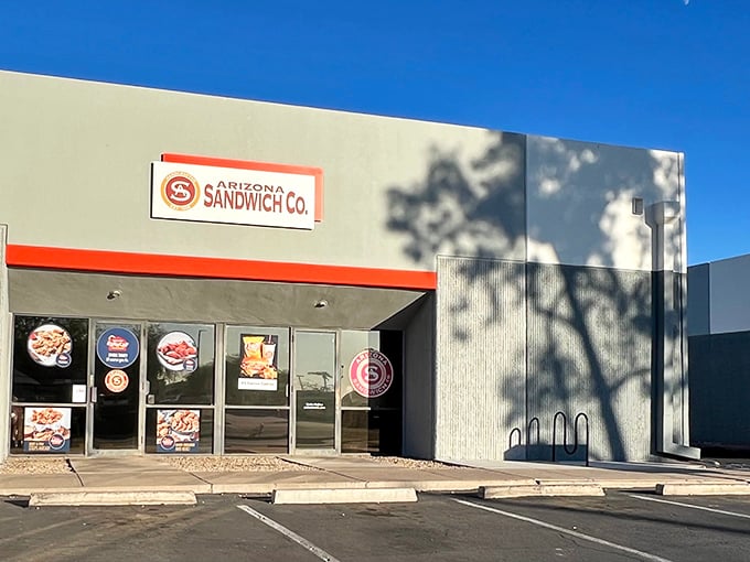 Clean lines and a no-nonsense approach define this Tempe spot where sandwiches are the main attraction, not the décor.