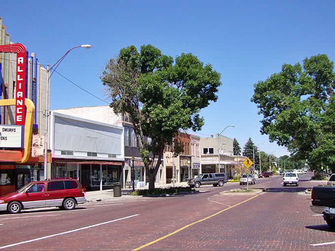 Alliance's main street stretches wide like a welcoming handshake, inviting you to slow down and stay awhile.