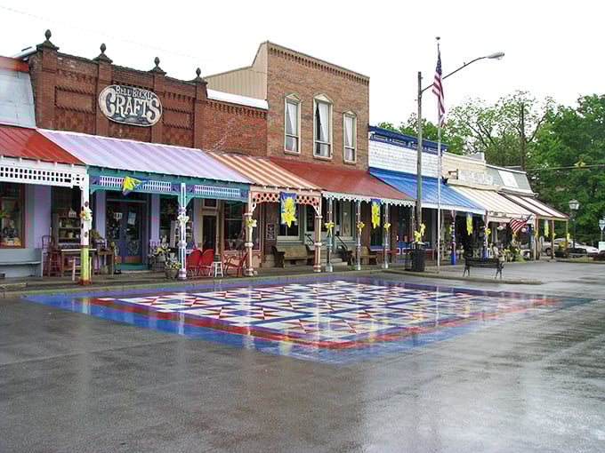 Bell Buckle's main street looks like Mayberry decided to dress up for Sunday dinner.