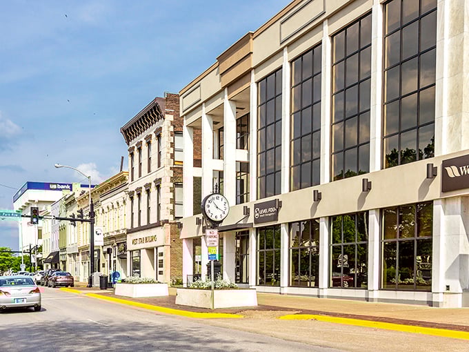 Downtown Bowling Green blends historic charm with modern energy, where brick buildings meet glass storefronts beautifully.