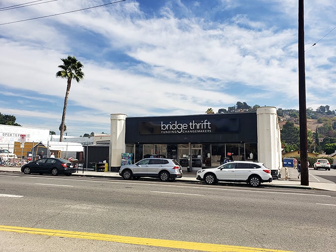 Bridge Thrift's sleek storefront proves that secondhand shopping doesn't mean settling for shabby surroundings anymore.