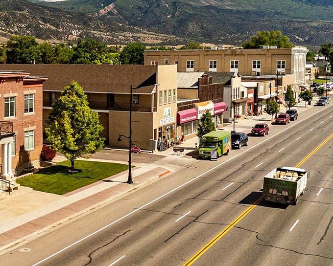 Main Street magic unfolds where every storefront tells a story of small-town dreams.