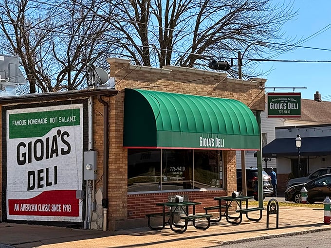 That green awning beckons like a beacon of sandwich salvation in St. Louis's Italian heartland.