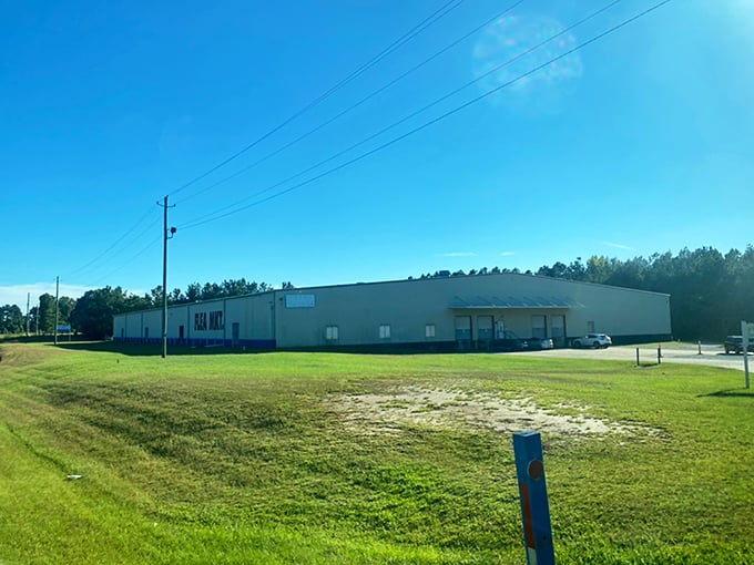 The calm before the treasure storm - this massive building holds countless bargains waiting to be discovered.