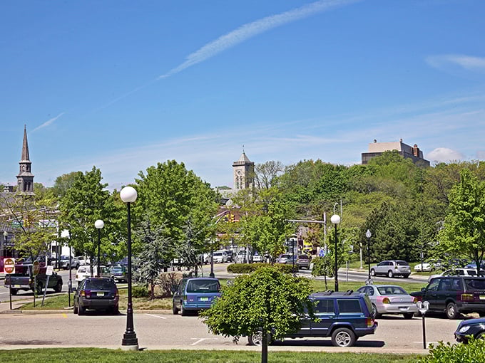 Morristown's historic skyline welcomes you with church spires and leafy streets – small-town charm with just enough bustle.