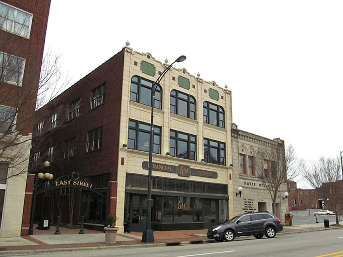 Downtown Salisbury's historic buildings stand like proud sentinels, each brick telling stories of simpler times.