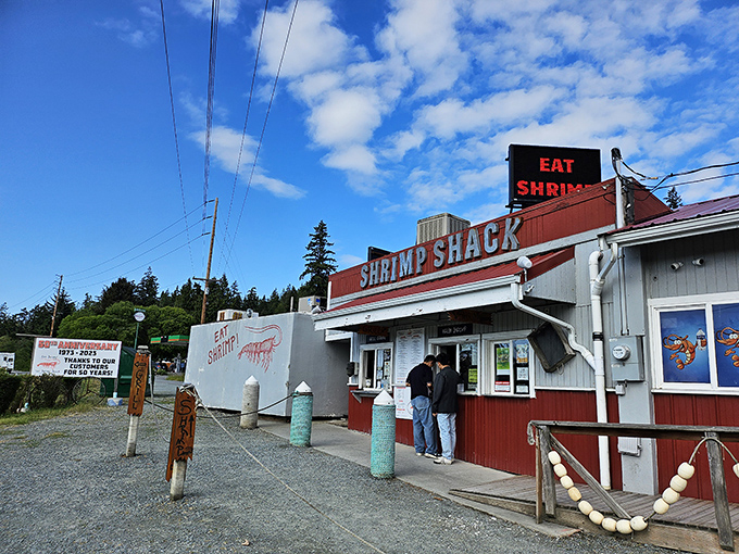 The Shrimp Shack's red and white exterior might look humble, but inside awaits seafood magic that'll make you a believer.