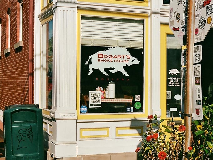 That wild boar logo isn't just for show—Bogart's takes their pork seriously, turning humble hogs into heavenly barbecue.