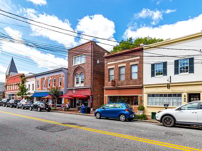 Historic brick buildings stand proudly, whispering tales of centuries past to curious visitors.