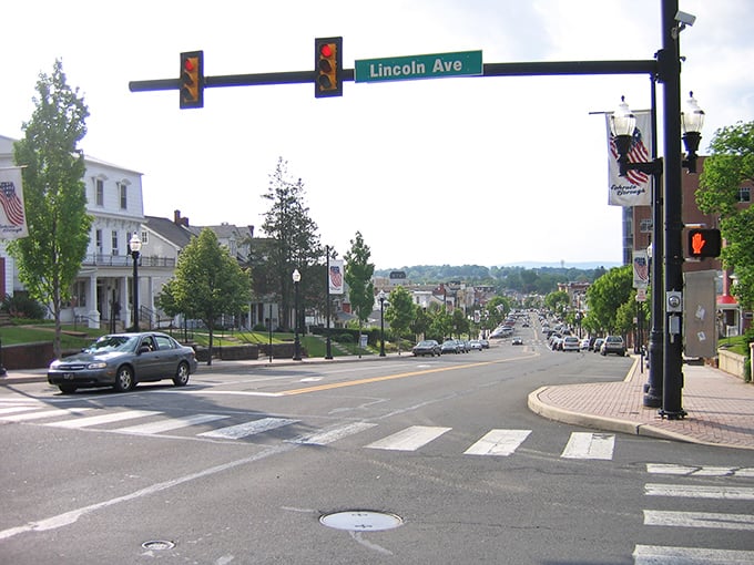 Small-town charm meets big-city dreams on this tree-lined avenue where every building tells a story.