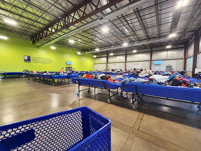 This sorting facility transforms donated treasures into tomorrow's perfect finds for savvy shoppers.