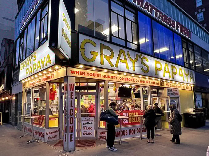 When the neon lights beckon at midnight, you know you've found New York's most reliable friend.