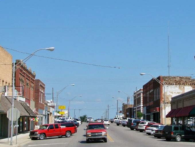 Wide open streets invite leisurely strolls through downtown's timeless American charm. 