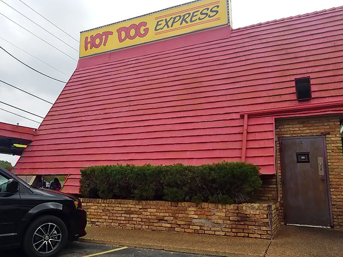 You can't miss that cherry-red exterior! Hot Dog Express proves sometimes the best things come in the most colorful packages.