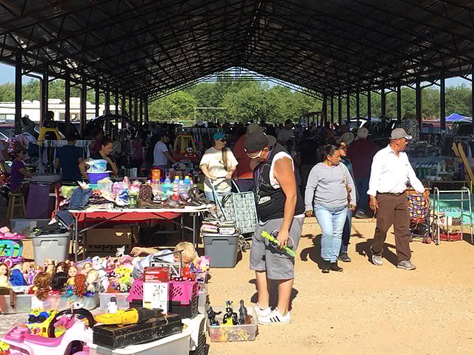 Mary's Swap Meet Under this massive pavilion, bargain hunters gather like bees to honey for weekend treasure hunting.