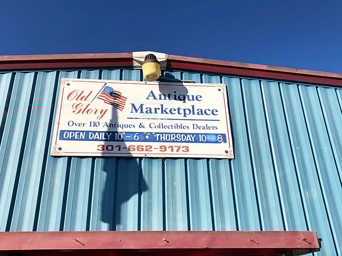 That classic sign says it all – over 110 dealers of nostalgia await inside this blue haven of collectibles and memories.