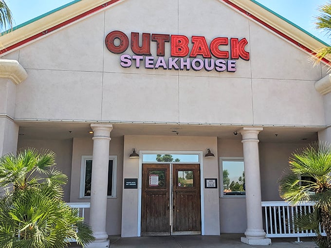 Sometimes the best steaks hide behind the most recognizable signs – don't judge this book!