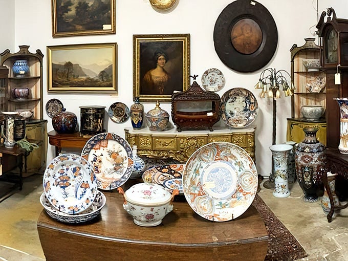 Fine china and vintage paintings create museum-quality displays that make your grandmother's collection jealous.