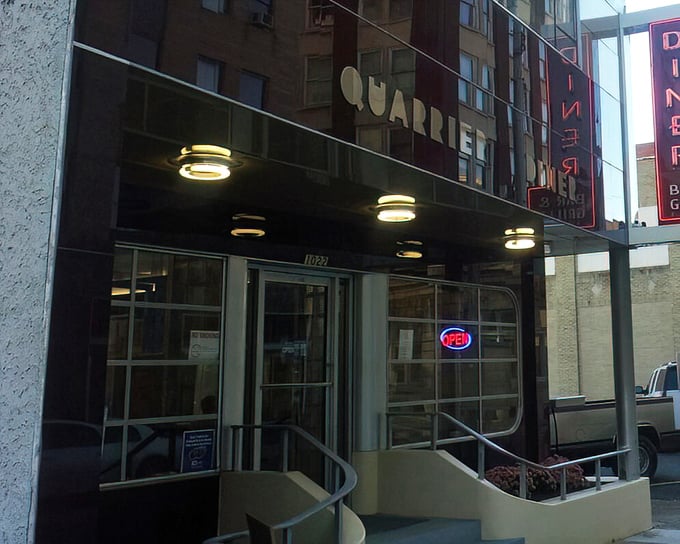 Step through these doors and enter breakfast nirvana. The Quarrier's vintage charm is the appetizer before the main event of fluffy pancakes.