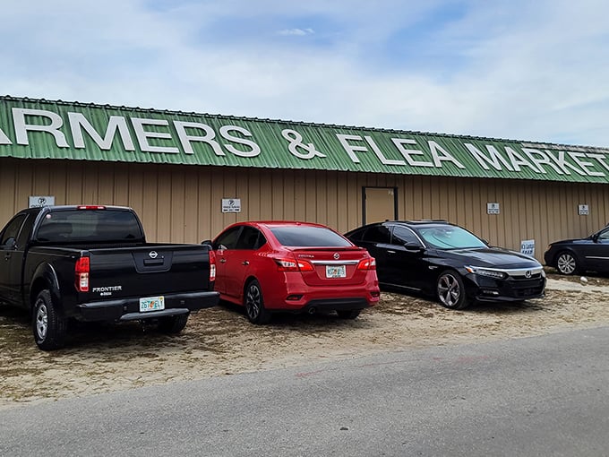 When the parking lot fills up this fast, you know the deals inside are worth fighting for.