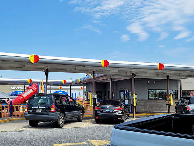 Pull up and let the good times roll at this retro drive-in paradise.