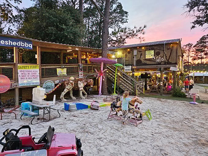When the sun sets over The Shed, the magic really begins with live music and smoky goodness.