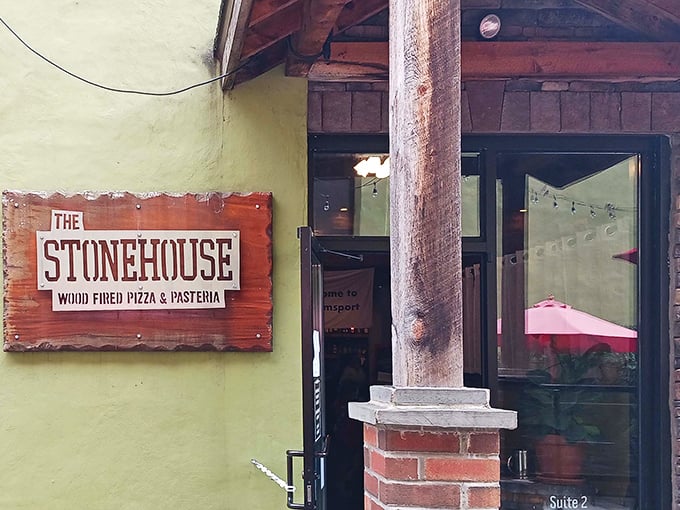 That rustic charm whispers "authentic Italian flavors" louder than any fancy neon sign ever could.