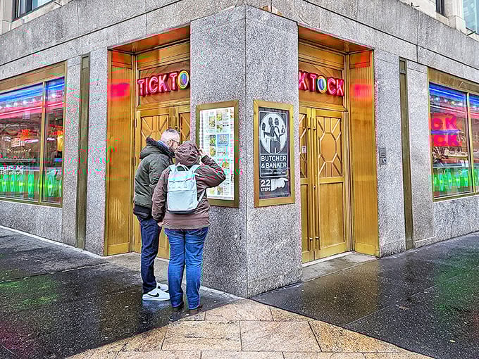 Step inside where red booths and endless coffee create the perfect diner time machine.
