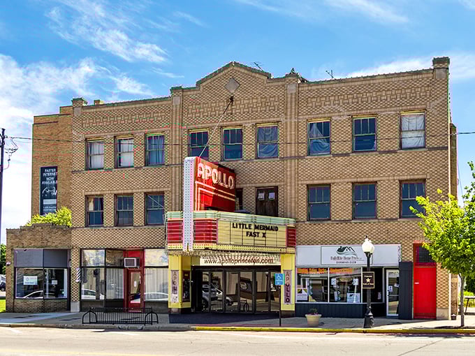 The Apollo Theatre's vintage marquee stands as Princeton's cultural crown jewel, a genuine historic cinema that's survived television, multiplexes, and streaming services with old-school charm intact.