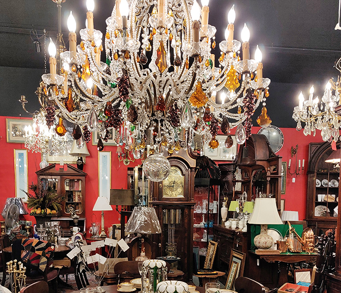 This isn't just a chandelier—it's a conversation with the past. Multicolored crystals create a kaleidoscope effect that transforms ordinary furniture into extraordinary discoveries.