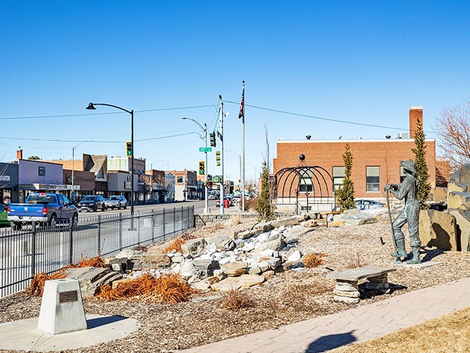 Downtown Burley honors its past while embracing the present, with thoughtful landscaping and public art that tells the story of this agricultural heartland.